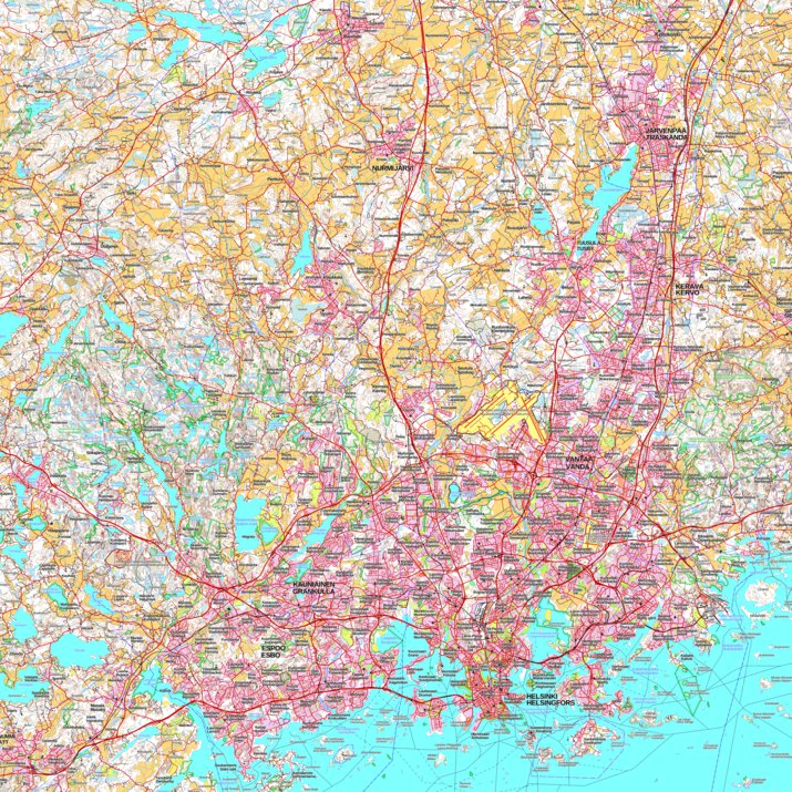 Espoo 1:100 000 (L41R) Map by MaanMittausLaitos | Avenza Maps