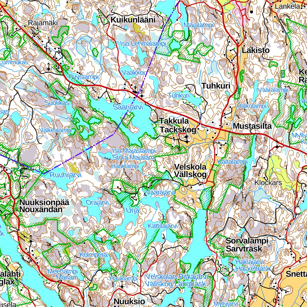Espoo 1:100 000 (L41R) Map by MaanMittausLaitos | Avenza Maps