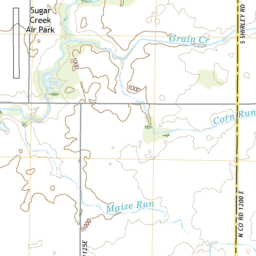 Shirley, IN (2019, 24000-Scale) Map by United States Geological Survey ...
