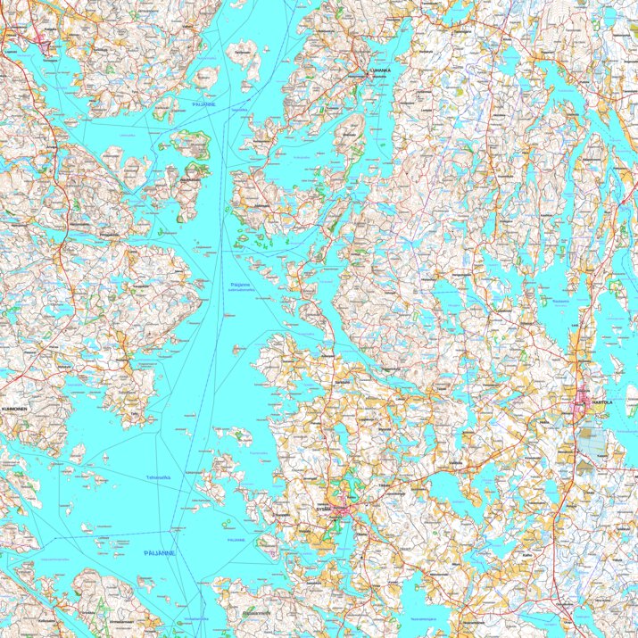 Sysmä 1:100 000 (M44L) Map by MaanMittausLaitos | Avenza Maps