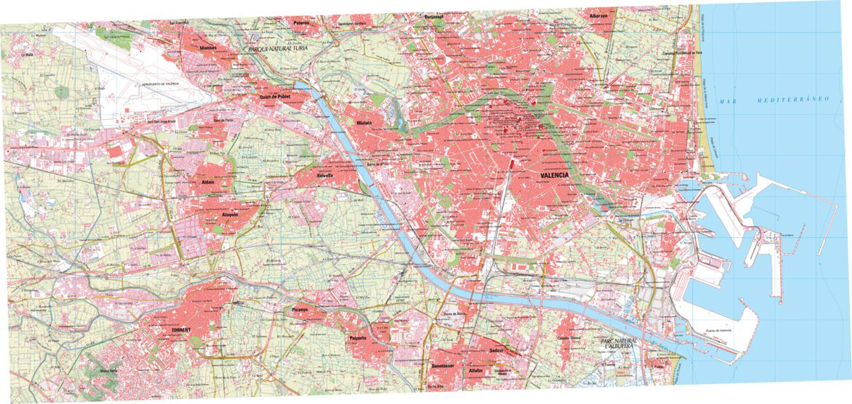 Valencia (0722-1) Map by Instituto Geografico Nacional de Espana ...
