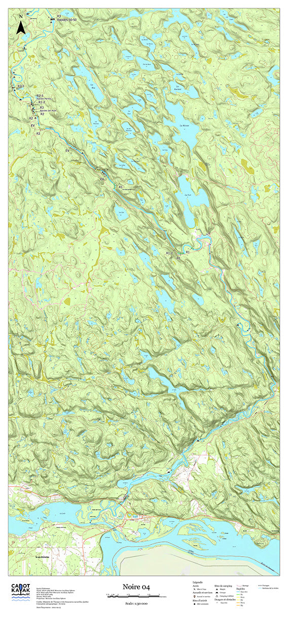 Rivière Noire (Outaouais) Map by Canot Kayak Quebec | Avenza Maps