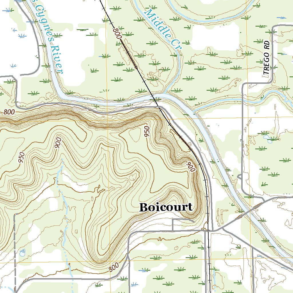 Boicourt, KS (2018, 24000-Scale) Map by United States Geological Survey ...