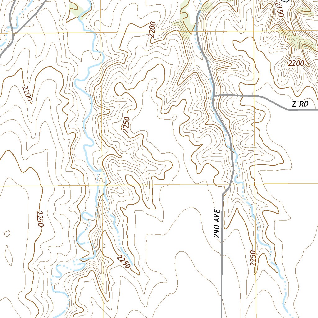 Cedar Bluff, KS (2018, 24000-Scale) Map by United States Geological ...