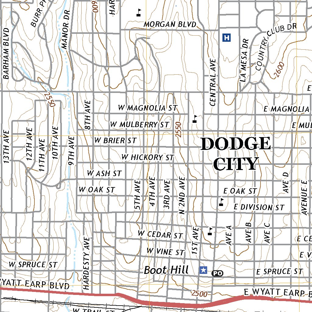 Dodge City, KS (2018, 24000-Scale) Map by United States Geological ...