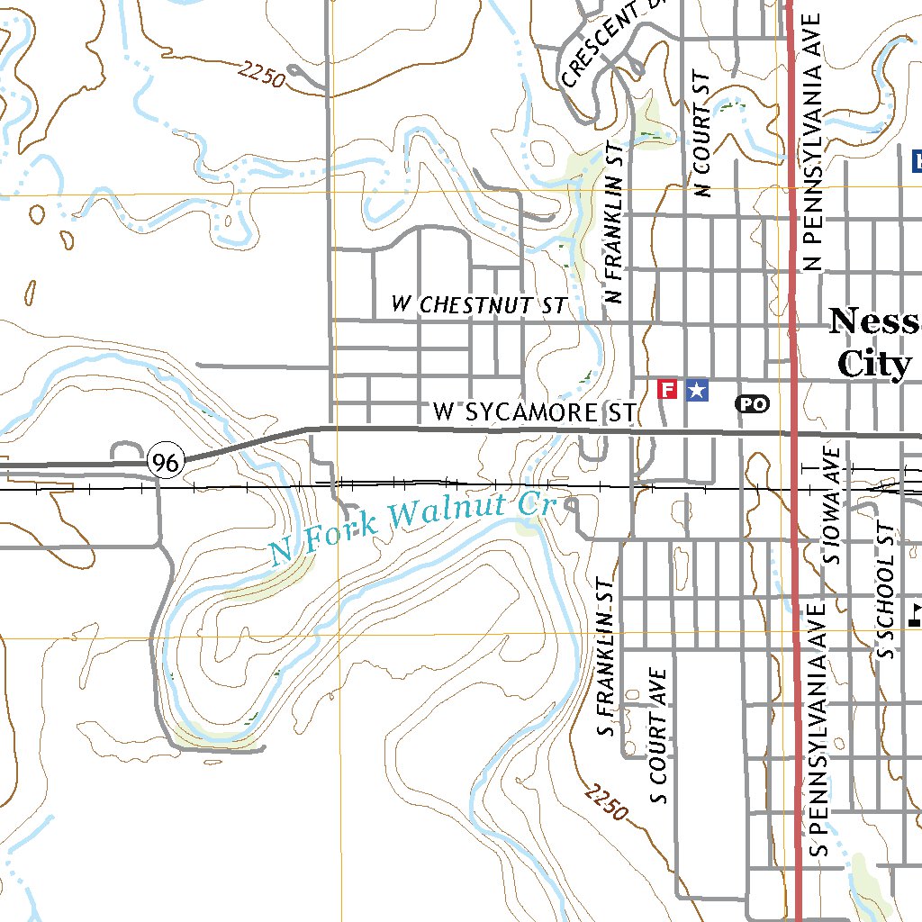 Ness City, KS (2018, 24000-Scale) Map by United States Geological ...
