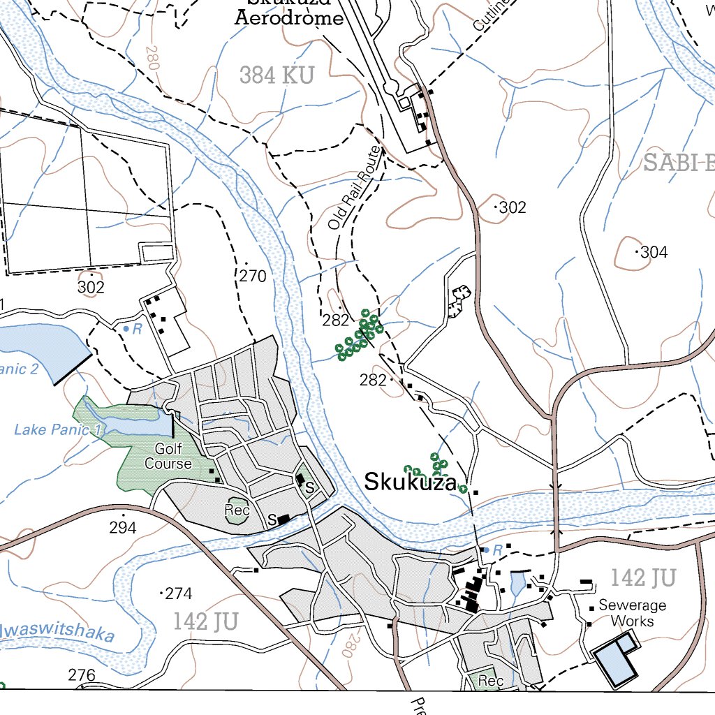 2431DC SKUKUZA Map by Chief Directorate: National Geo-spatial ...