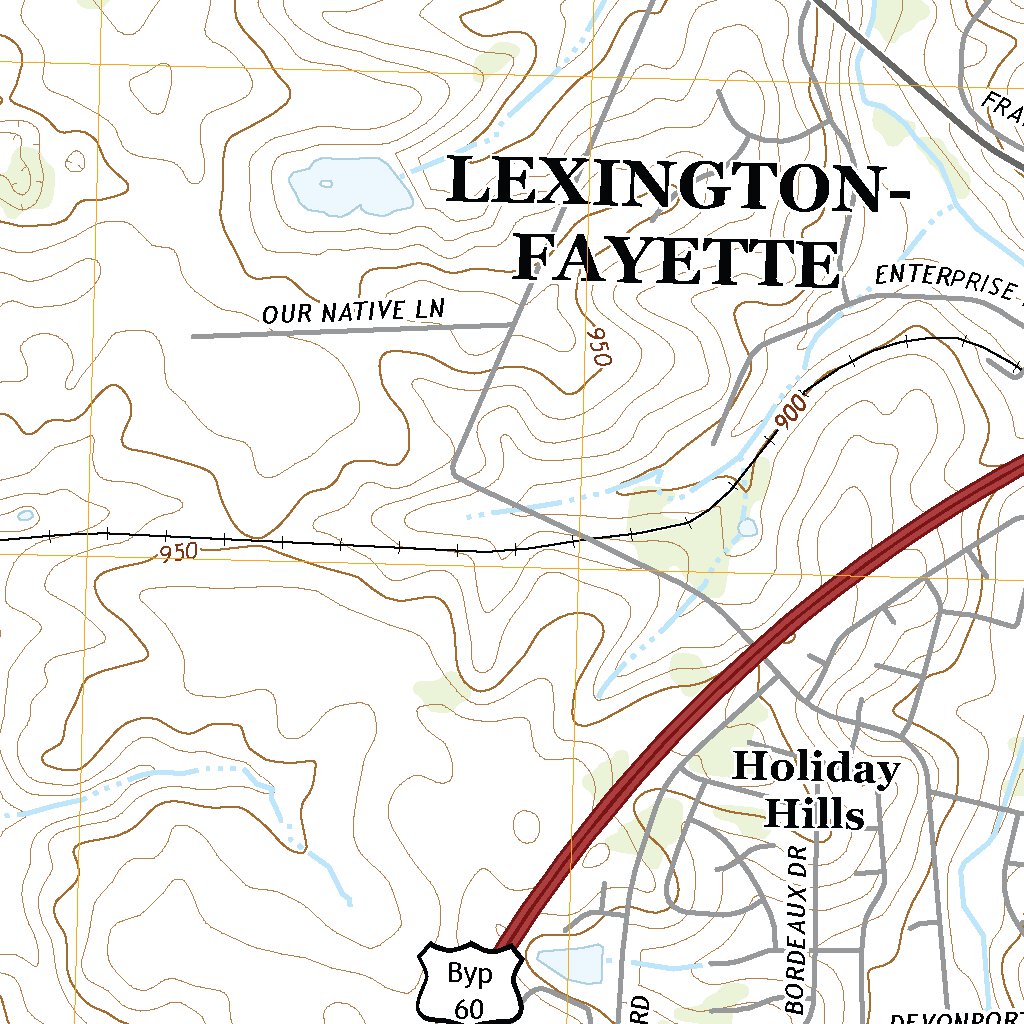 Lexington West, KY (2019, 24000-Scale) Map by United States Geological ...