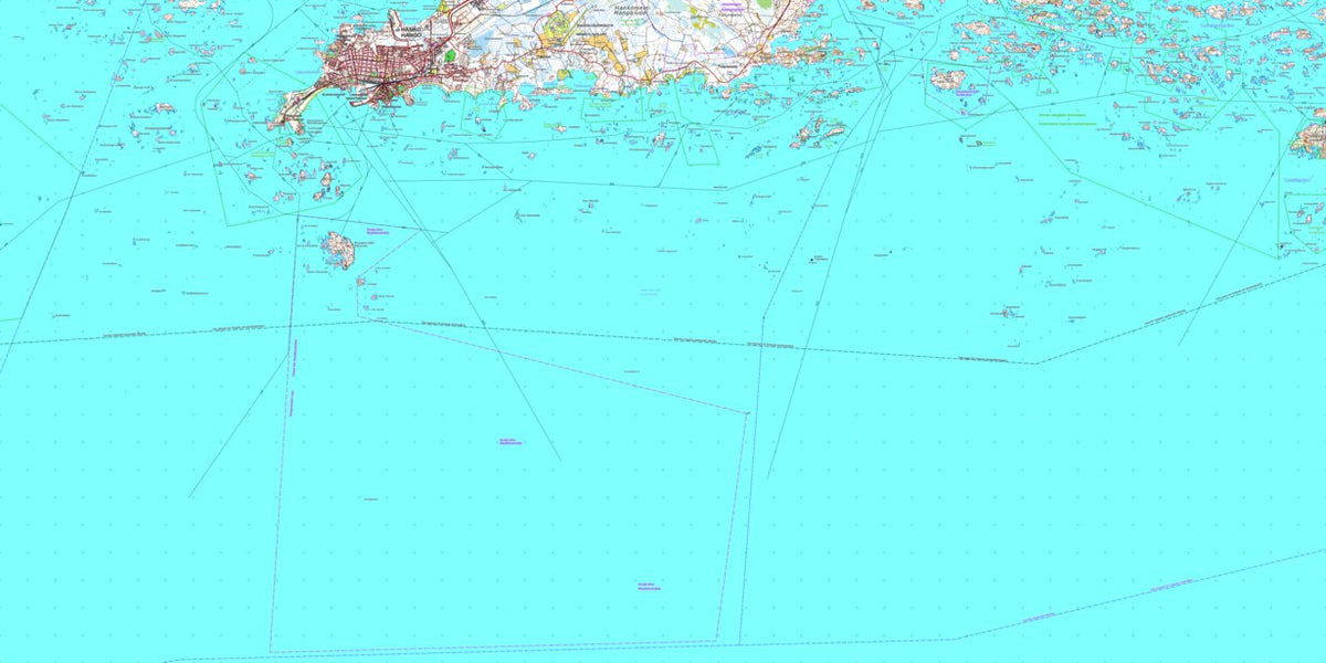 Hanko 1:50 000 (K343) Map by MaanMittausLaitos | Avenza Maps