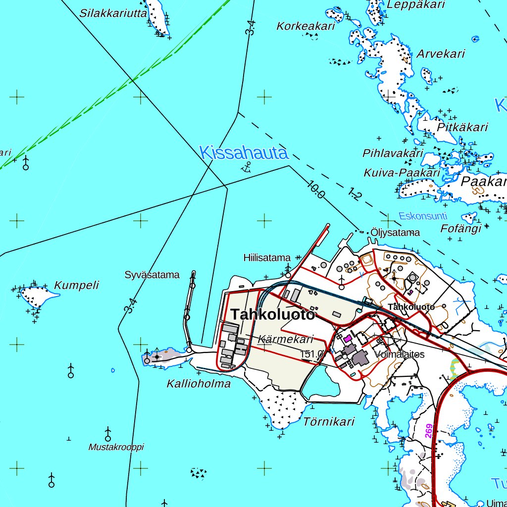 Pori 1:50 000 (M324) Map by MaanMittausLaitos | Avenza Maps