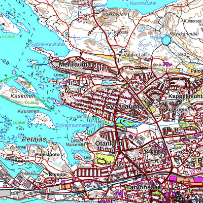 Rauma 1:50 000 (M314) Map by MaanMittausLaitos | Avenza Maps