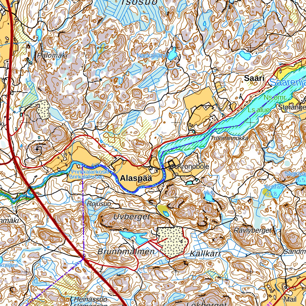Salo 1:50 000 (L333) Map by MaanMittausLaitos | Avenza Maps