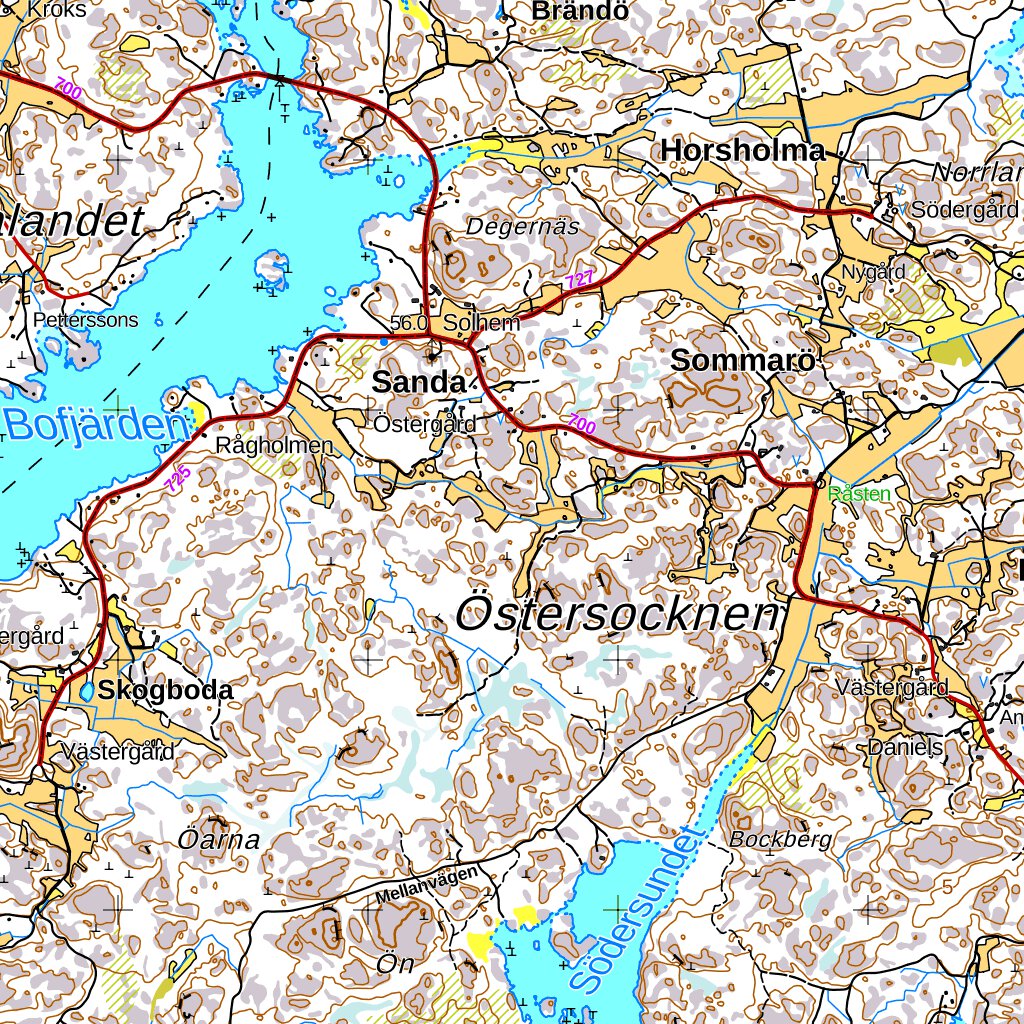 Lemland 1:50 000 (L311) Map by MaanMittausLaitos | Avenza Maps