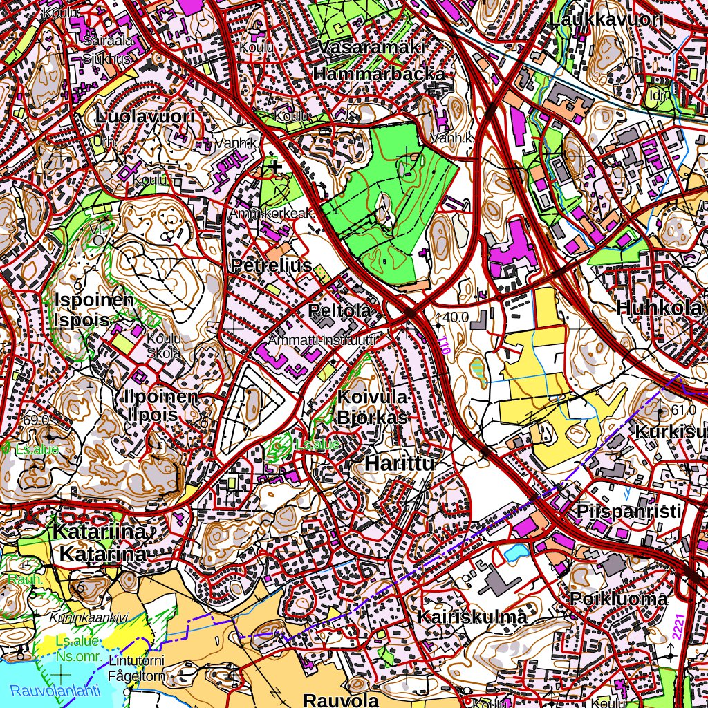 Naantali 1:50 000 (L332) Map by MaanMittausLaitos | Avenza Maps