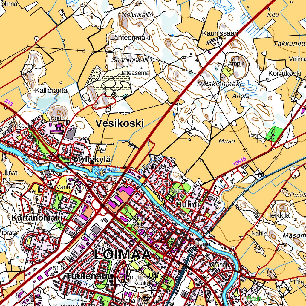 Loimaa 1:50 000 (L344) Map by MaanMittausLaitos | Avenza Maps