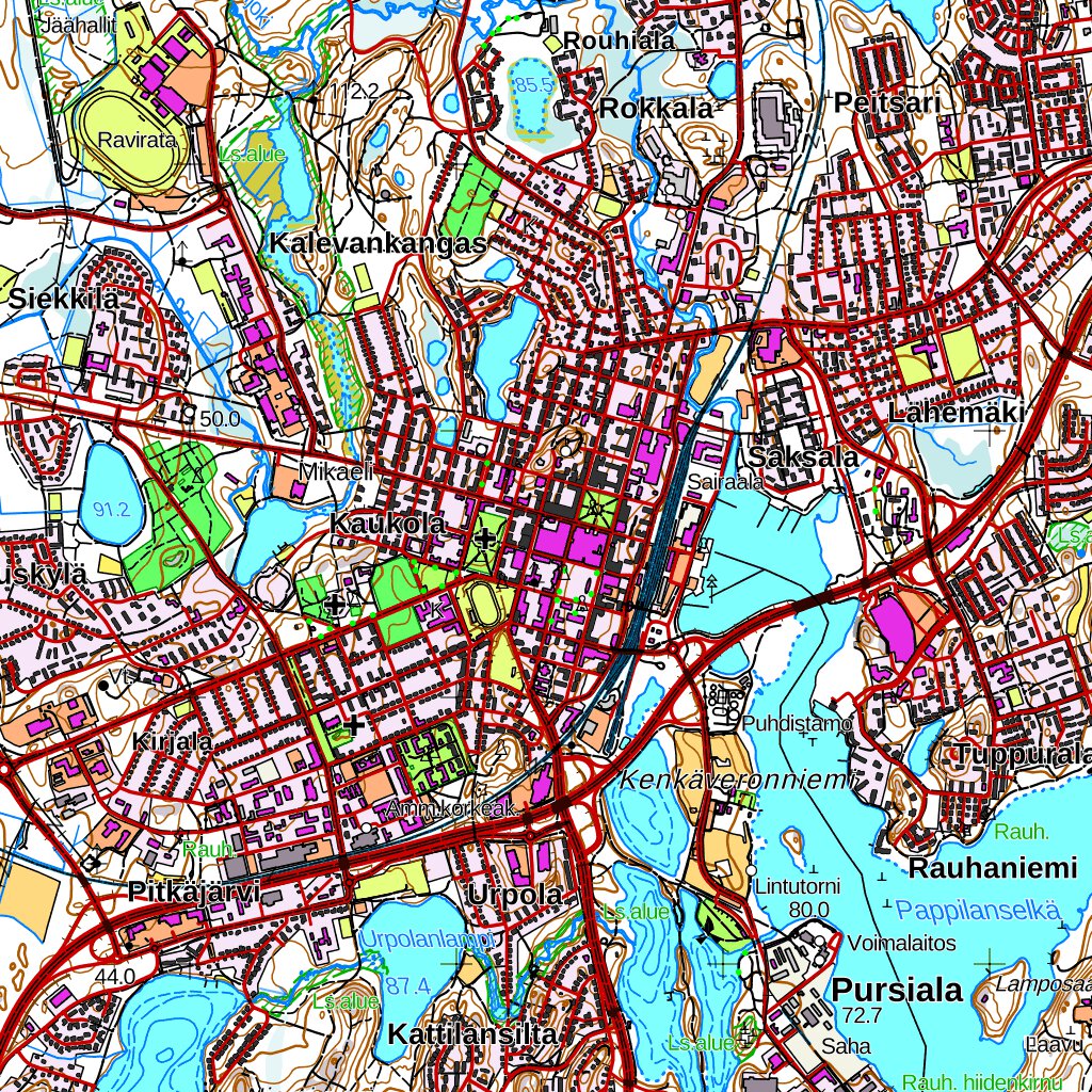 Mikkeli 1:50 000 (M522) Map by MaanMittausLaitos | Avenza Maps