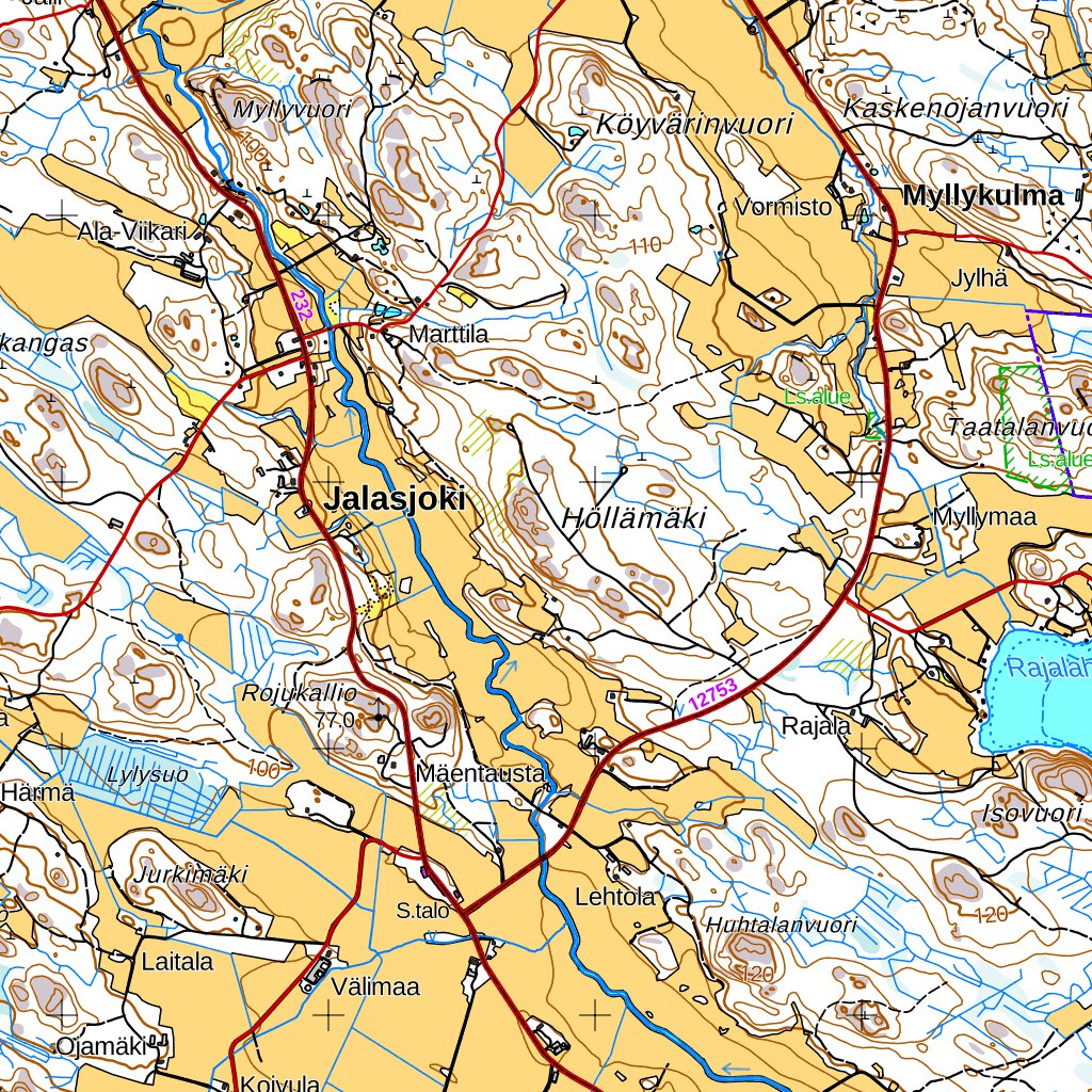 Loimaa 1:50 000 (M333) Map by MaanMittausLaitos | Avenza Maps