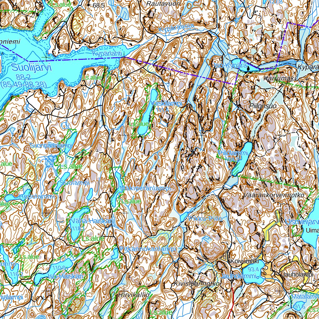 Hyvinkää 1:50 000 (L423) Map by MaanMittausLaitos | Avenza Maps