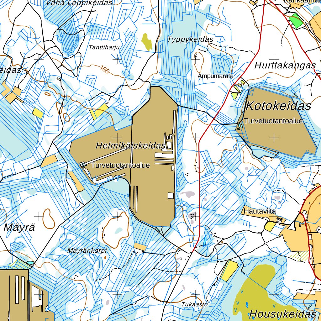 Isojoki 1:50 000 (N332) Map by MaanMittausLaitos | Avenza Maps