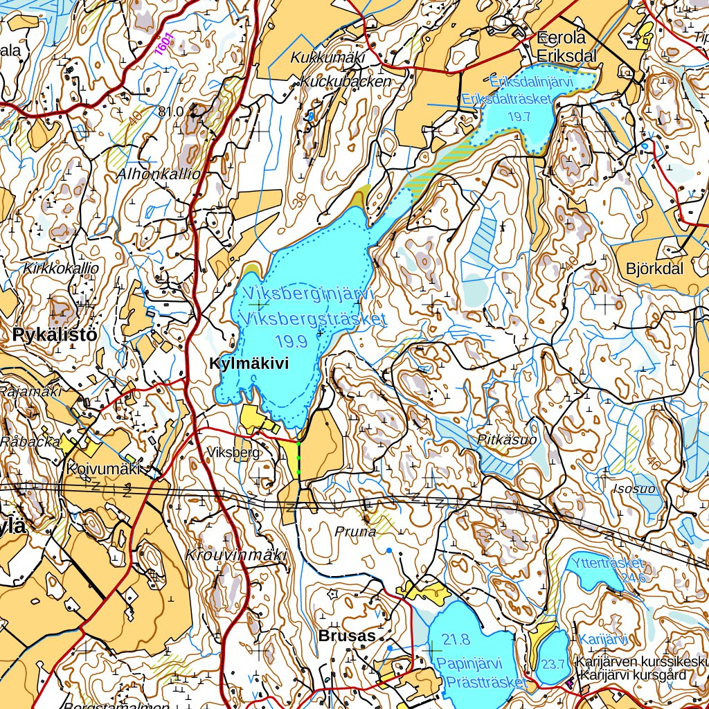 Porvoo 1:50 000 (L432) Map by MaanMittausLaitos | Avenza Maps