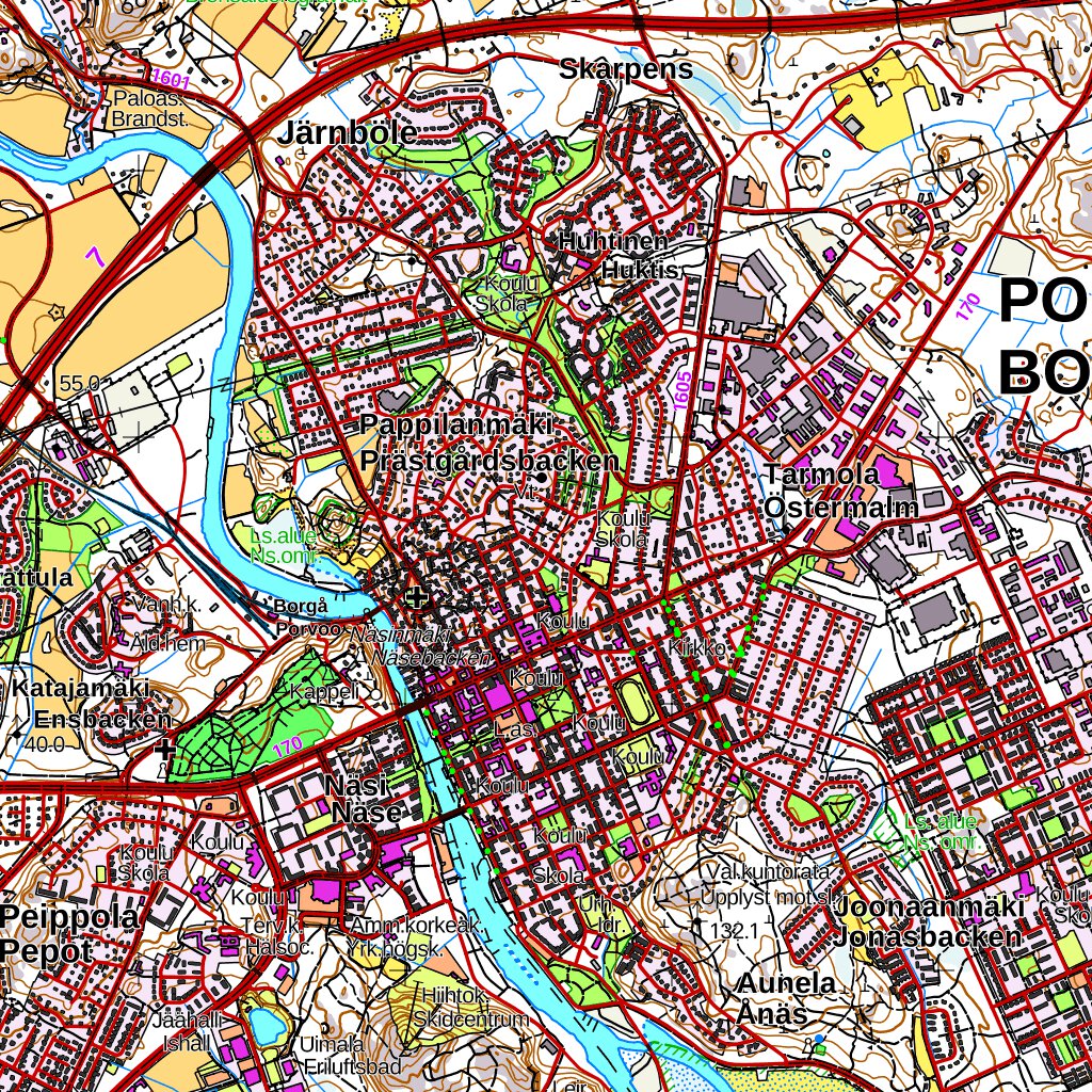 Porvoo 1:50 000 (L432) Map by MaanMittausLaitos | Avenza Maps
