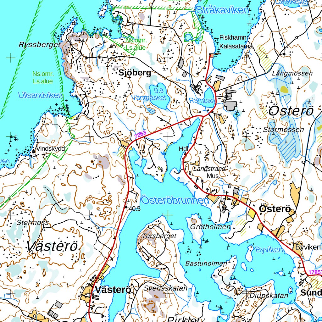 Mustasaari 1:50 000 (P342) Map by MaanMittausLaitos | Avenza Maps