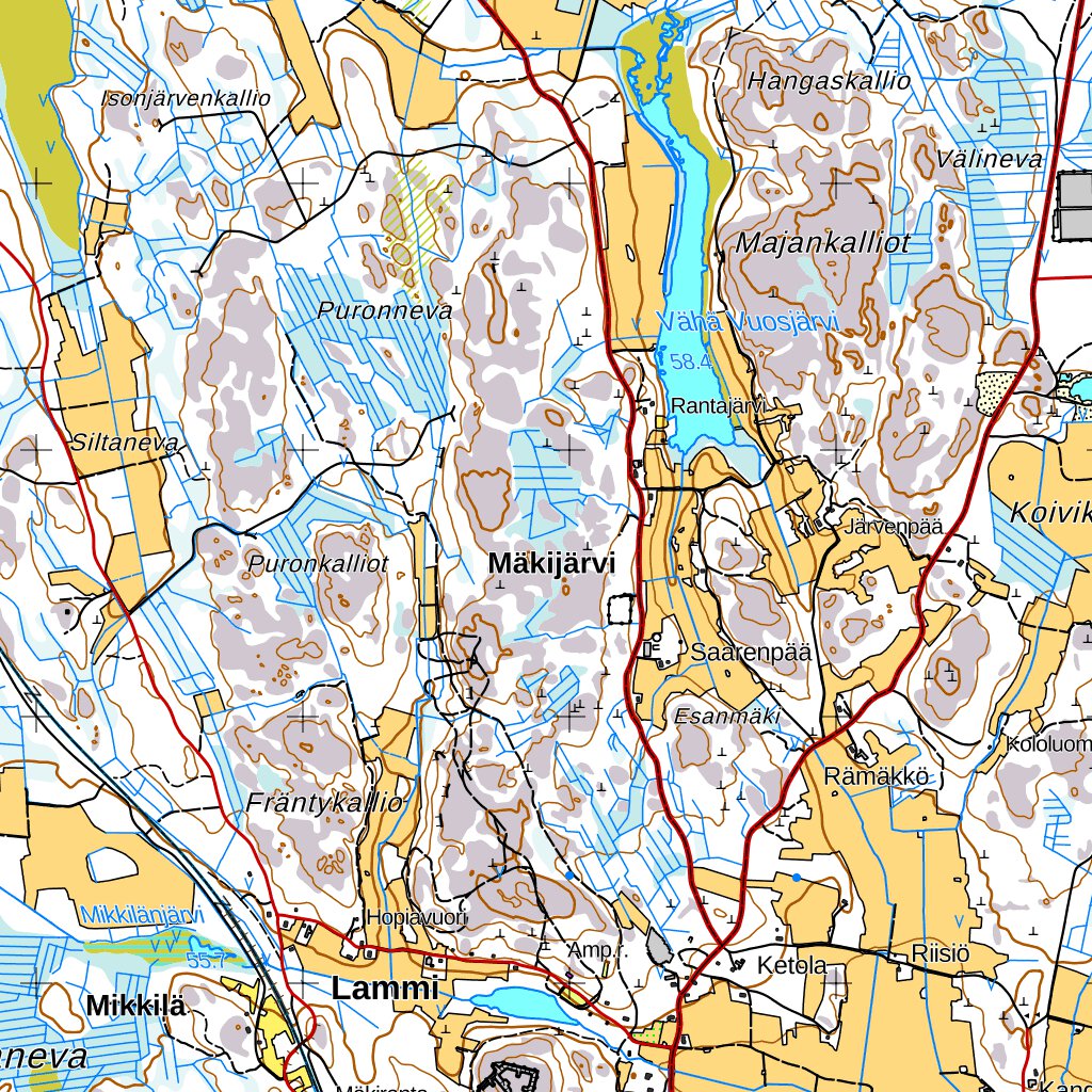 Kauhava 1:50 000 (P343) Map by MaanMittausLaitos | Avenza Maps