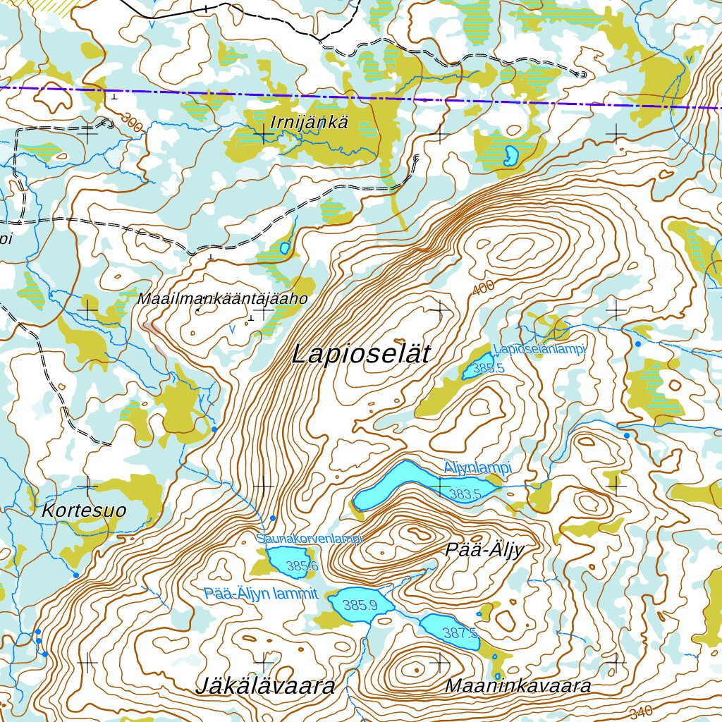 Salla 1:50 000 (T514) Map by MaanMittausLaitos | Avenza Maps