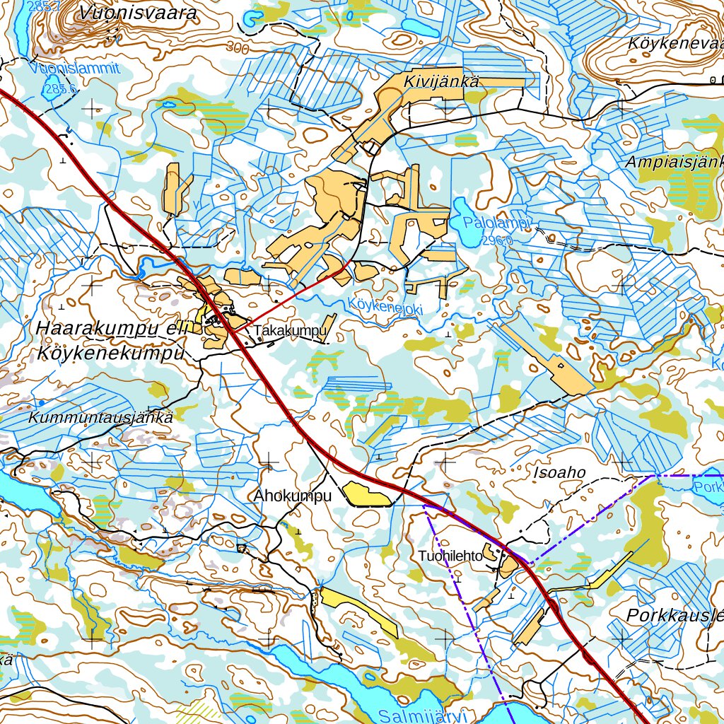 Salla 1:50 000 (T514) Map by MaanMittausLaitos | Avenza Maps