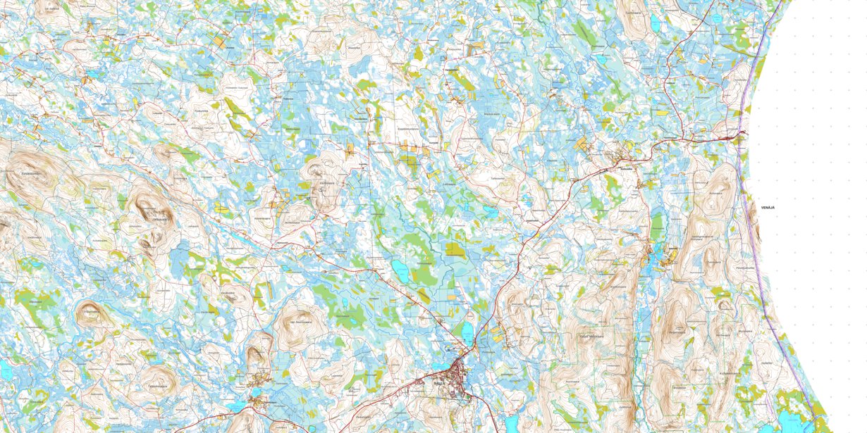 Salla 1:50 000 (T524) Map by MaanMittausLaitos | Avenza Maps