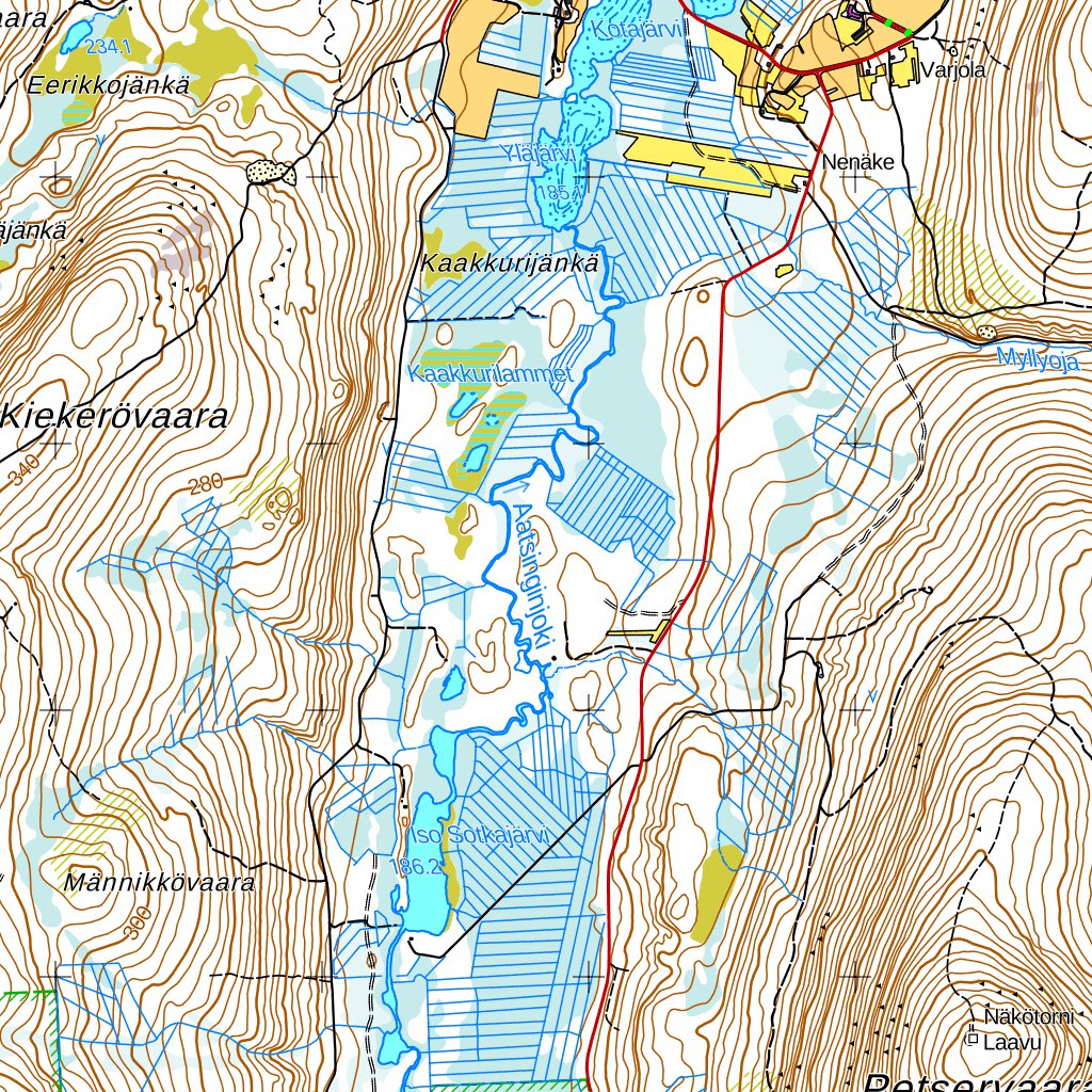 Salla 1:50 000 (T524) Map by MaanMittausLaitos | Avenza Maps