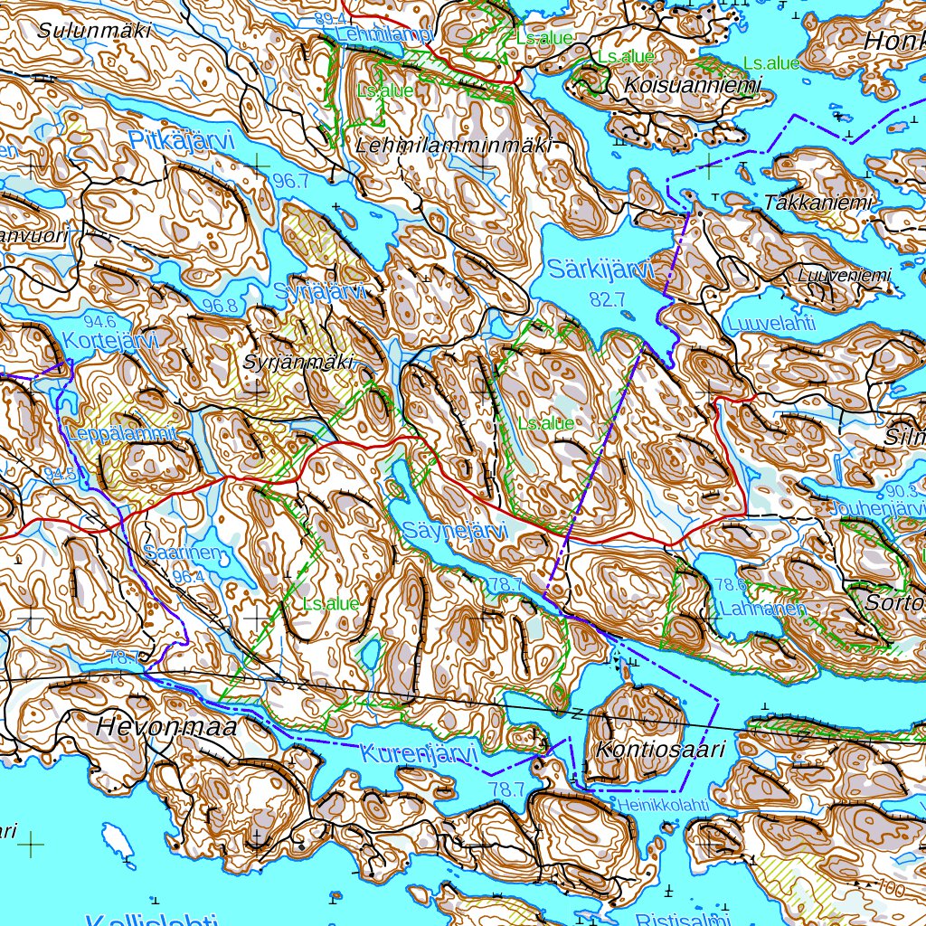 Rantasalmi 1:50 000 (N513) Map by MaanMittausLaitos | Avenza Maps