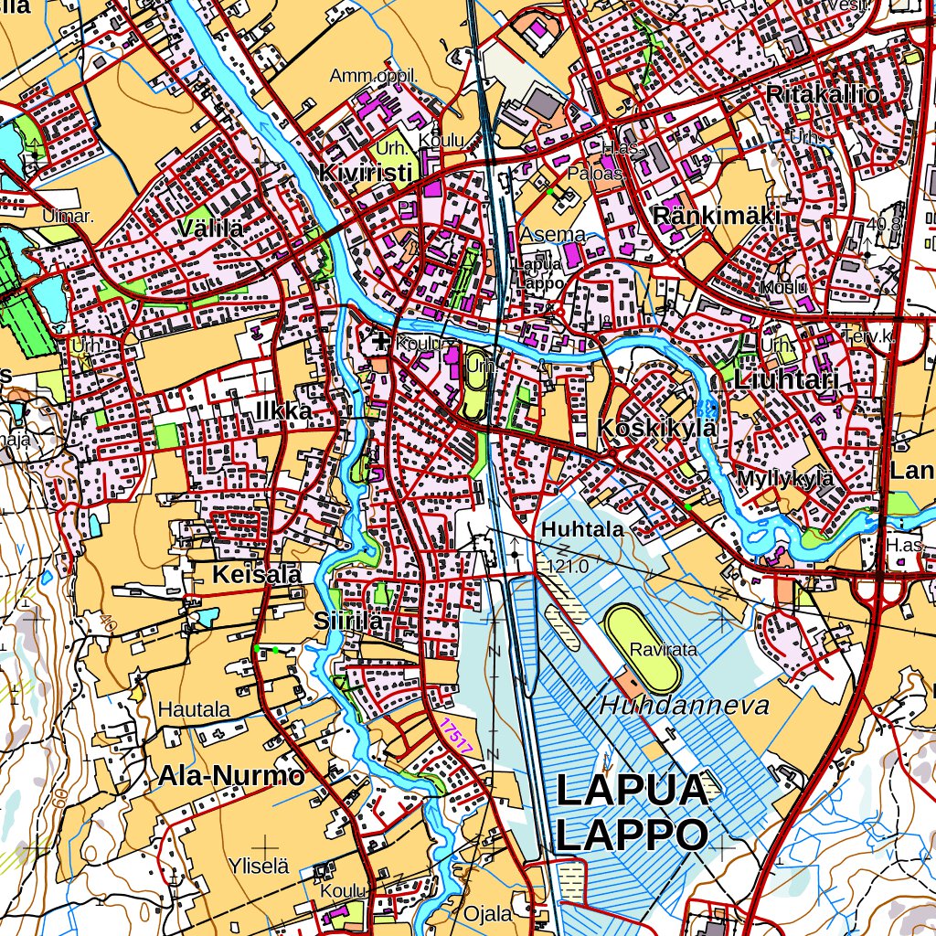 Seinäjoki 1:50 000 (P334) Map by MaanMittausLaitos | Avenza Maps