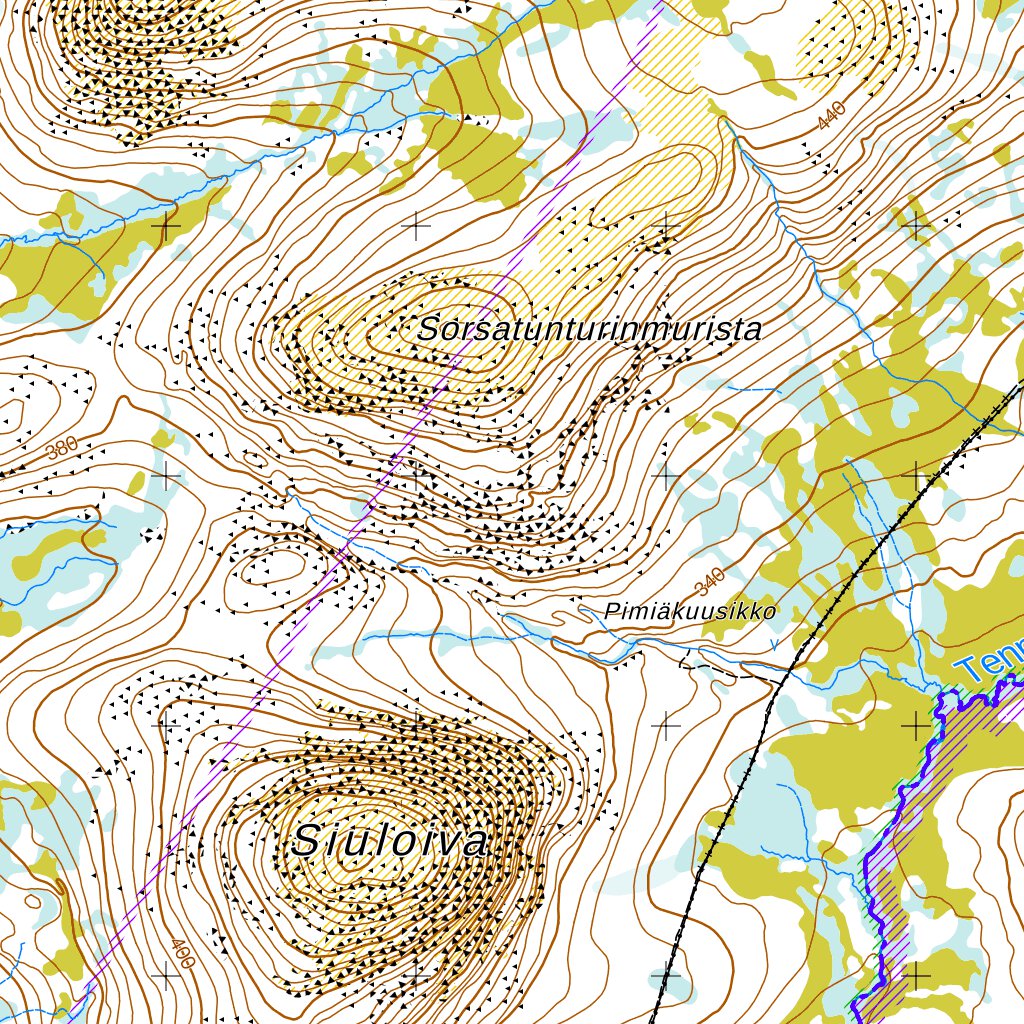 Salla 1:50 000 (U532) Map by MaanMittausLaitos | Avenza Maps