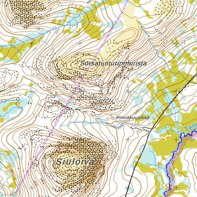 Salla 1:50 000 (U532) Map by MaanMittausLaitos | Avenza Maps