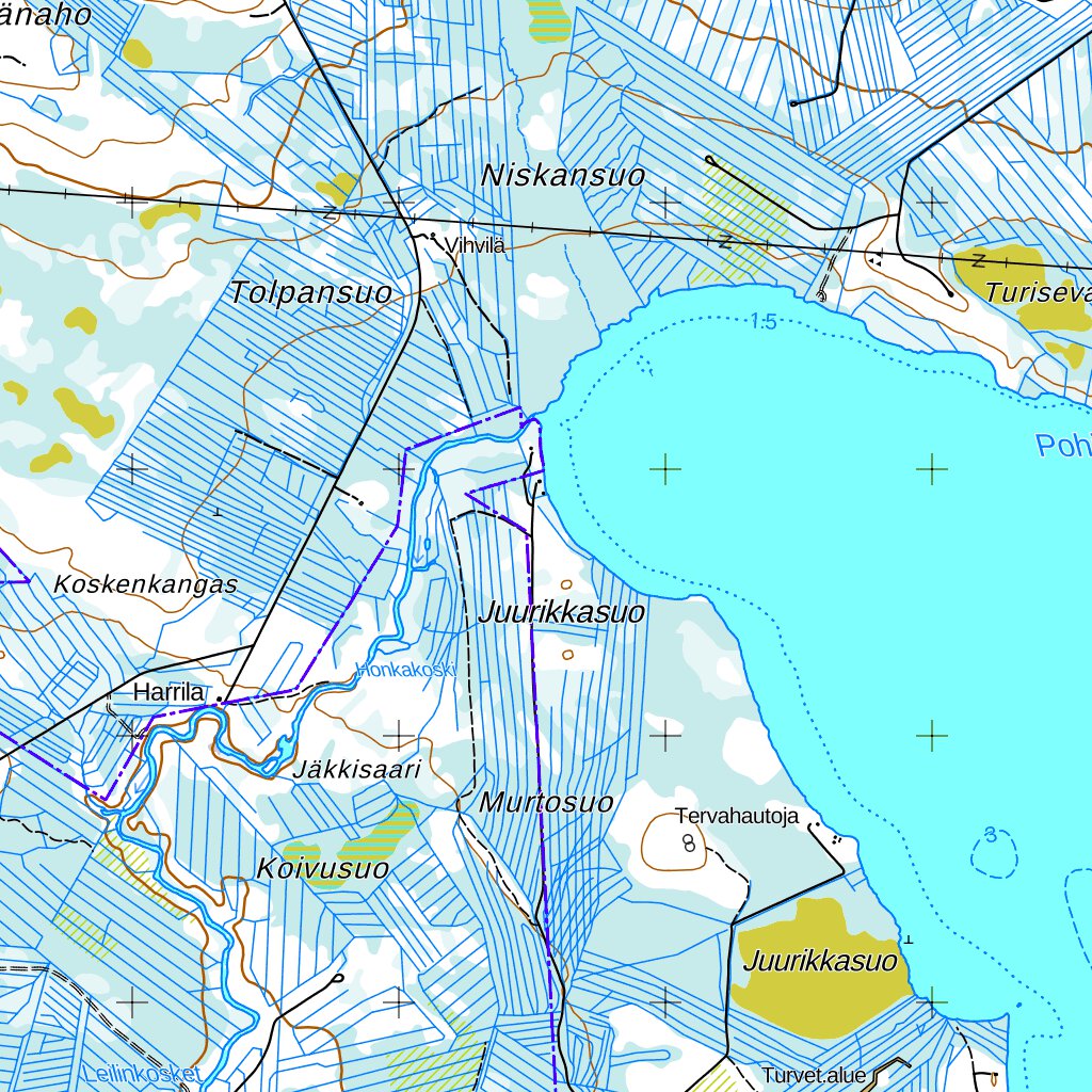 Paltamo 1:50 000 (R511) Map by MaanMittausLaitos | Avenza Maps