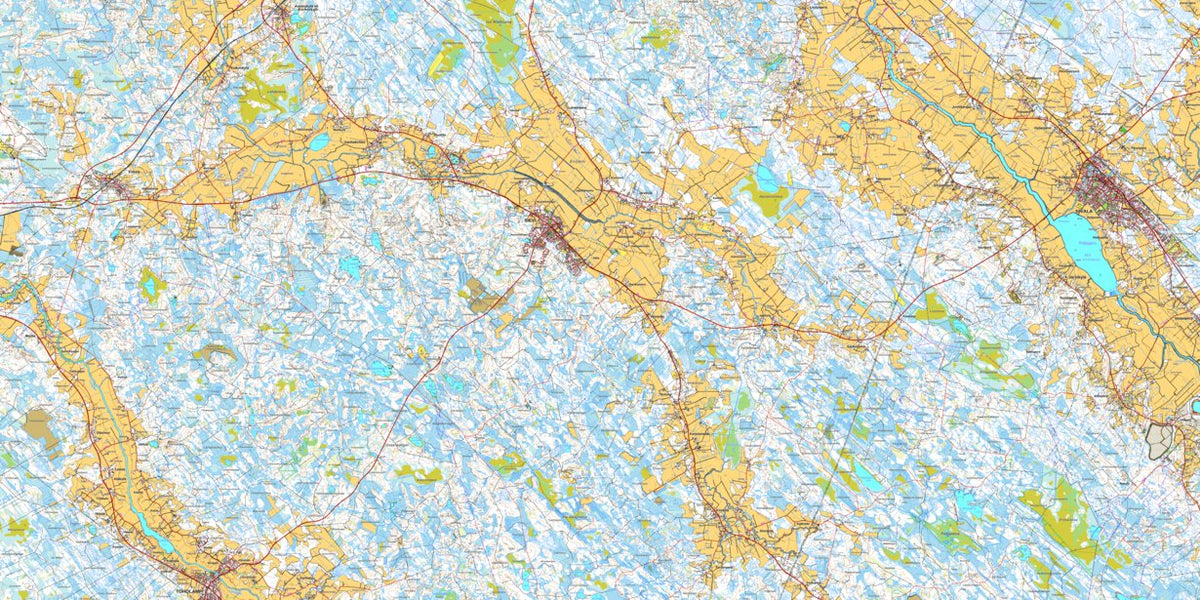 Sievi 1:50 000 (Q414) Map by MaanMittausLaitos | Avenza Maps