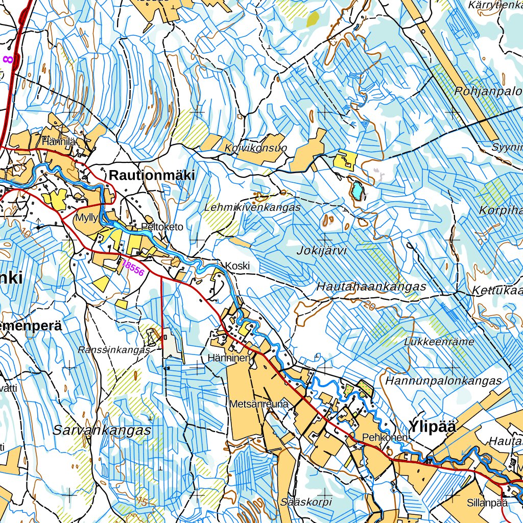 Raahe 1:50 000 (R413) Map by MaanMittausLaitos | Avenza Maps