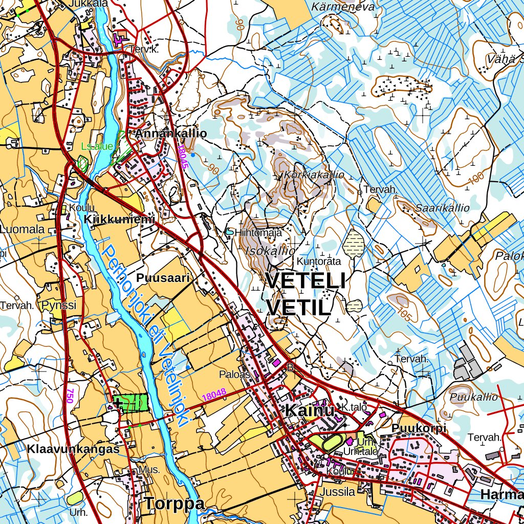 Veteli 1:50 000 (P422) Map by MaanMittausLaitos | Avenza Maps