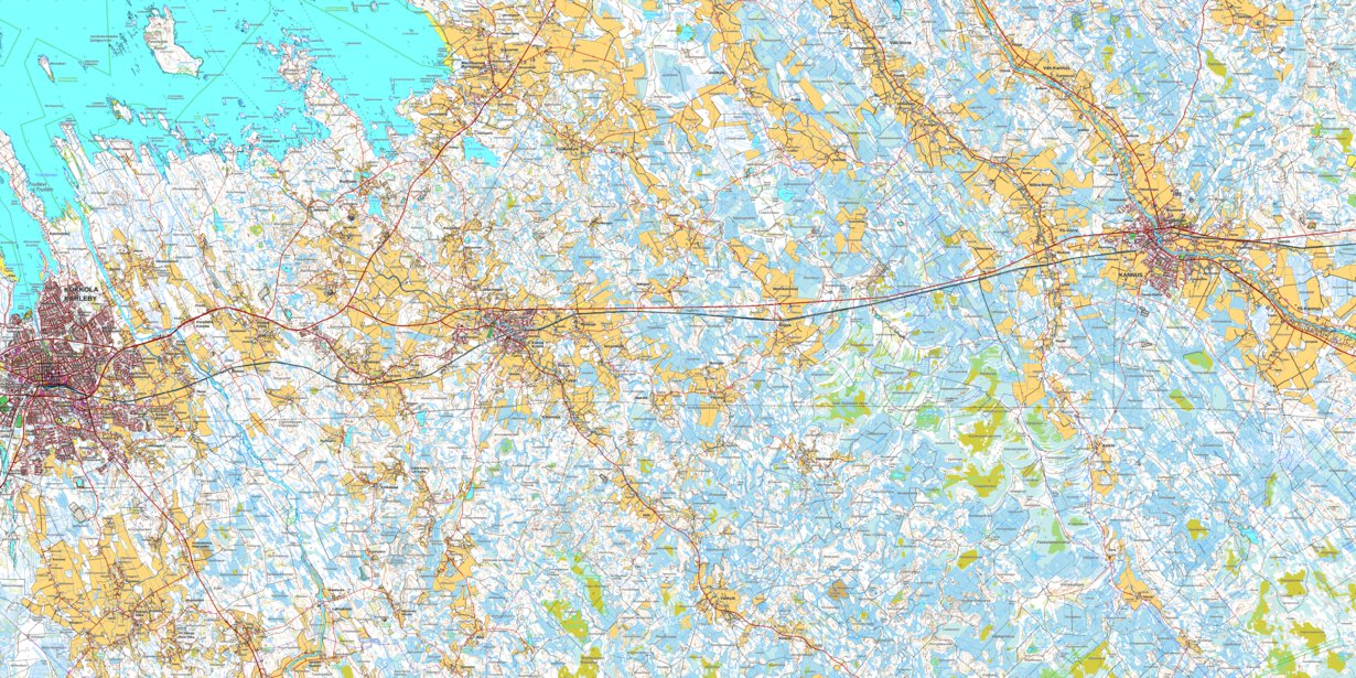 Kokkola 1:50 000 (Q412) Map by MaanMittausLaitos | Avenza Maps