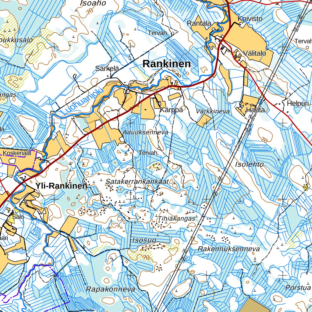 Siikalatva 1:50 000 (R431) Map by MaanMittausLaitos | Avenza Maps