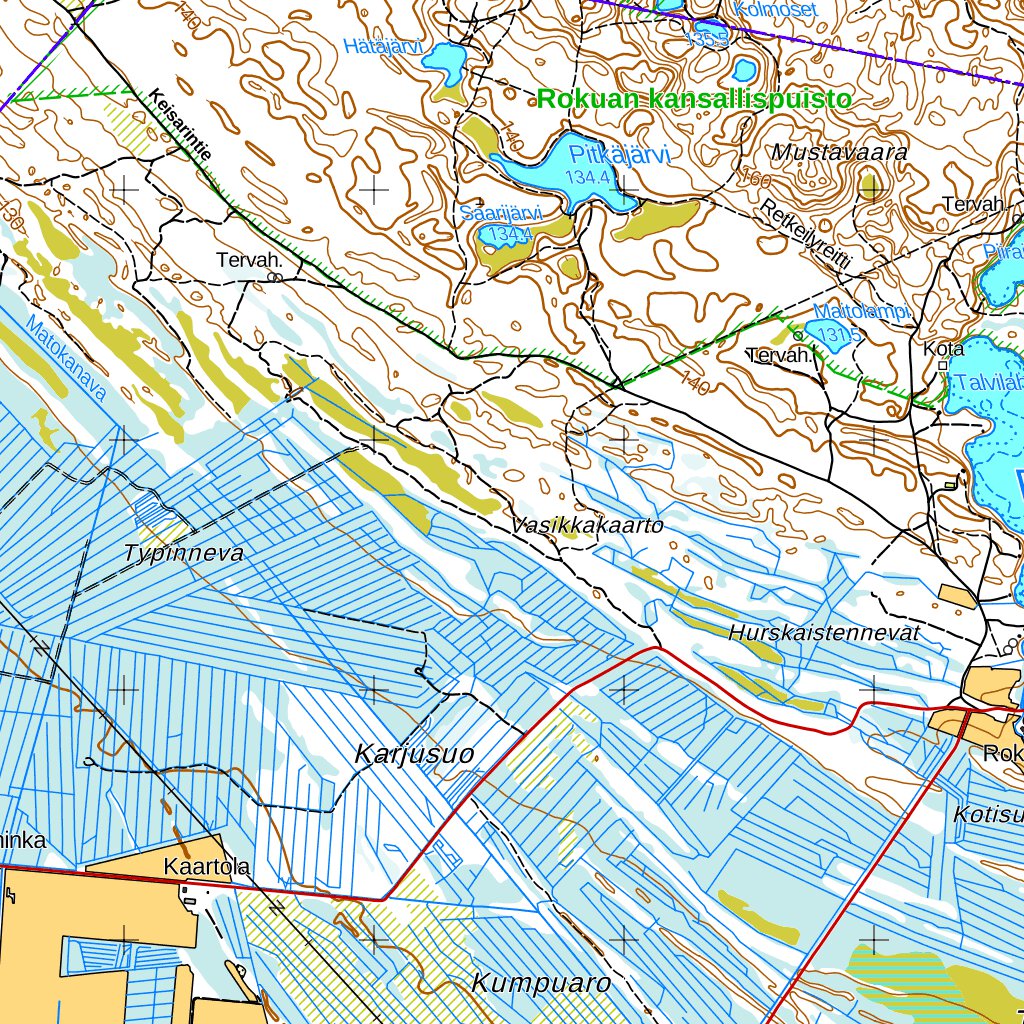 Vaala 1:50 000 (R433) Map by MaanMittausLaitos | Avenza Maps
