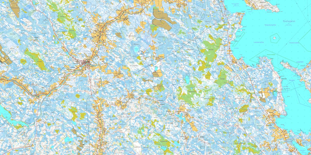 Siikalatva 1:50 000 (Q444) Map by MaanMittausLaitos | Avenza Maps