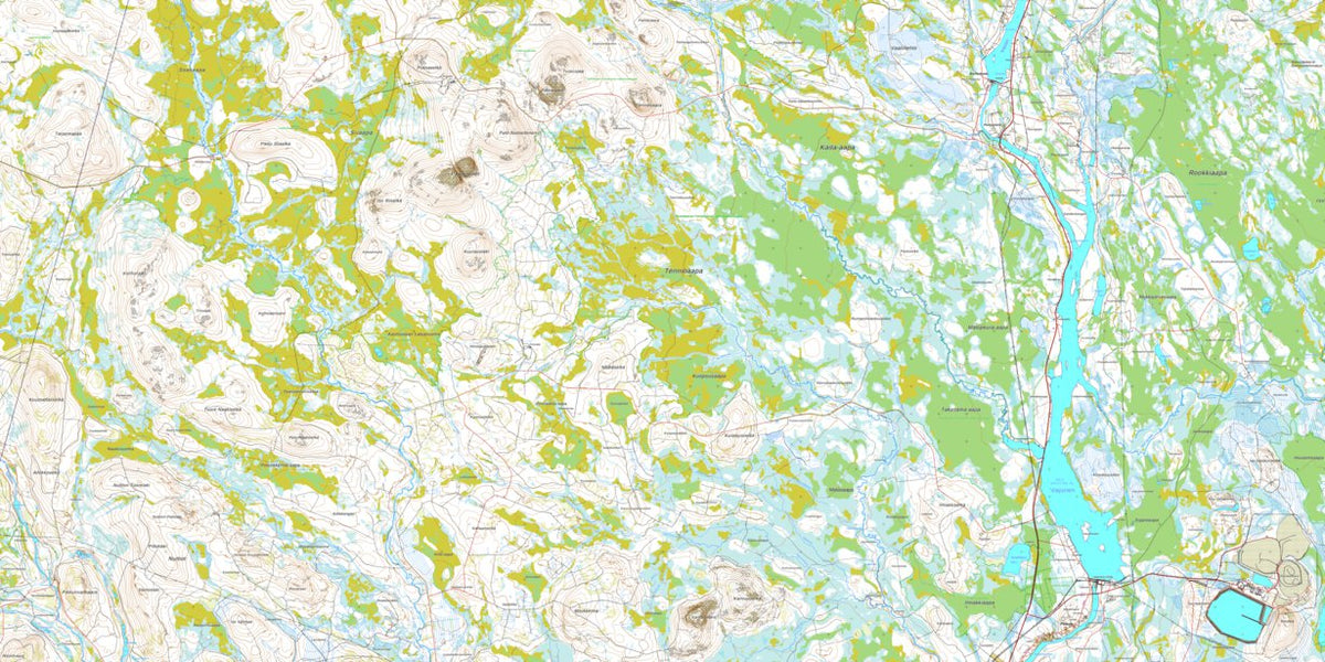 Sodankylä 1:50 000 (U444) Map by MaanMittausLaitos | Avenza Maps