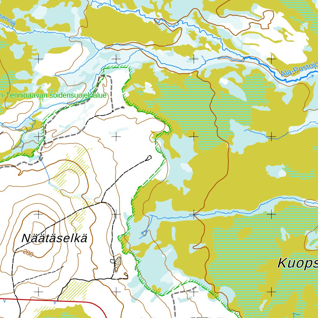 Sodankylä 1:50 000 (U444) Map by MaanMittausLaitos | Avenza Maps