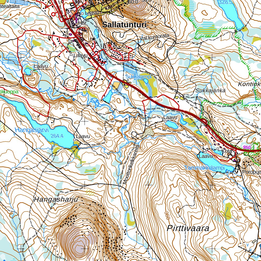Salla 1:50 000 (T523) Map by MaanMittausLaitos | Avenza Maps