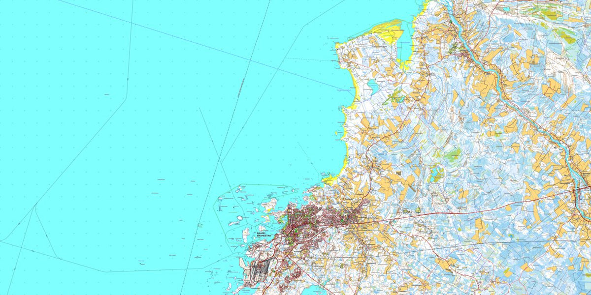 Raahe 1:50 000 (R414) Map by MaanMittausLaitos | Avenza Maps