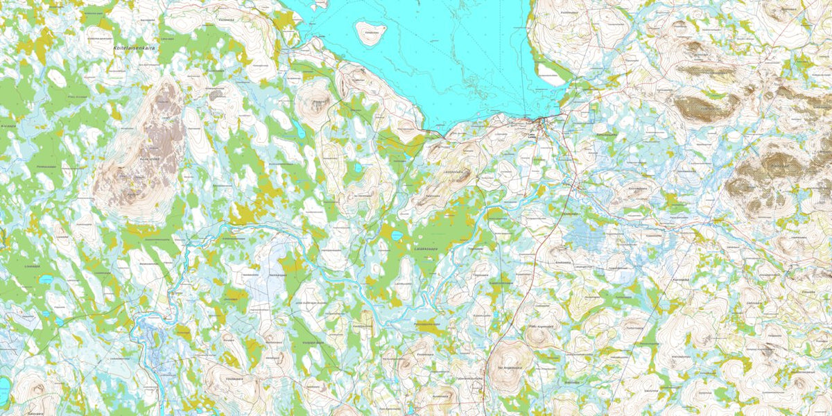 Sodankylä 1:50 000 (U522) Map by MaanMittausLaitos | Avenza Maps