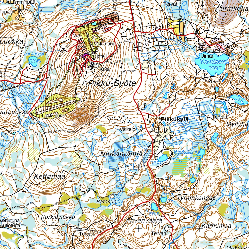 Pudasjärvi 1:50 000 (S512) Map by MaanMittausLaitos | Avenza Maps