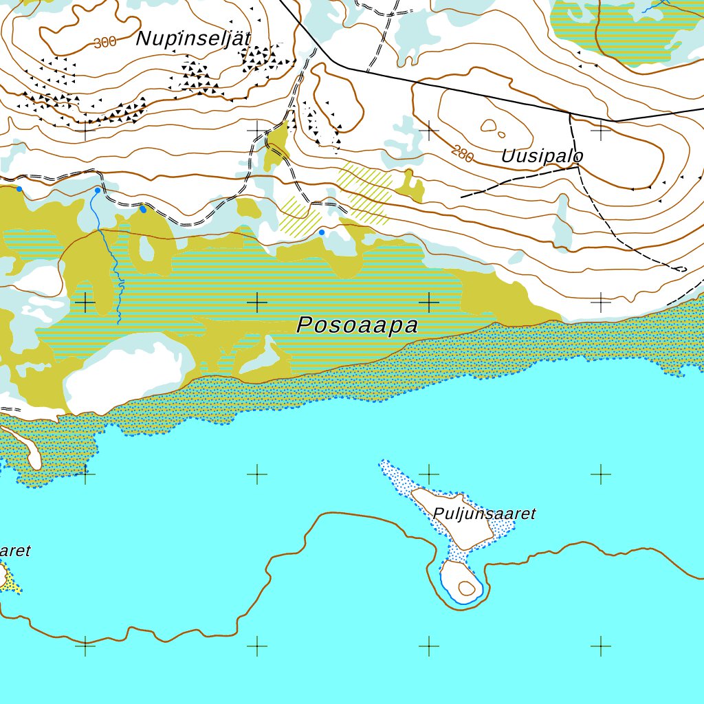 Sodankylä 1:50 000 (V511) Map by MaanMittausLaitos | Avenza Maps